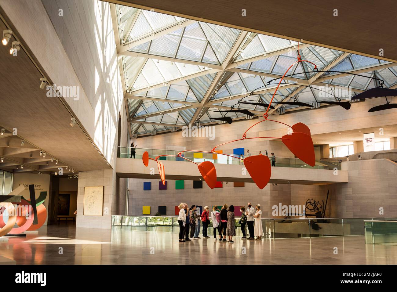 Atrium with Alexander Calder Mobiles, National Gallery of Art - East ...