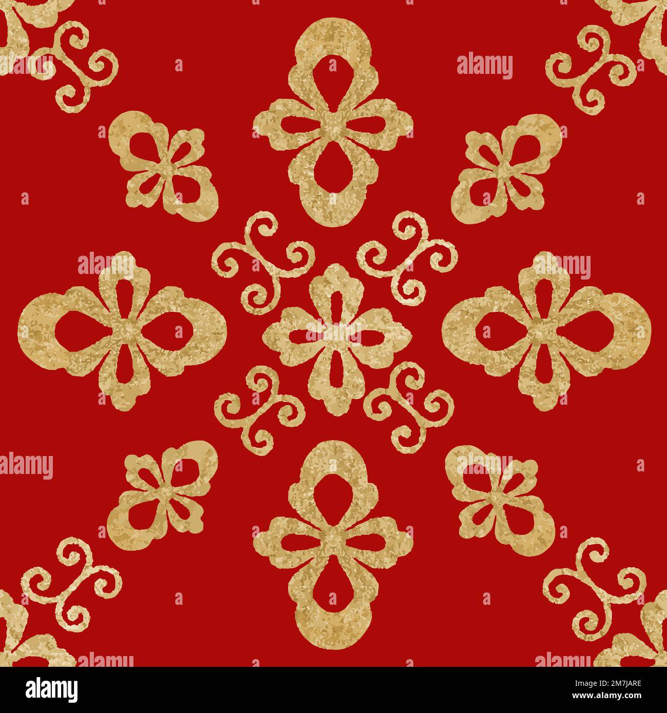 Red gold vector Chinese art pattern seamless background Stock Vector Image & Art - Alamy