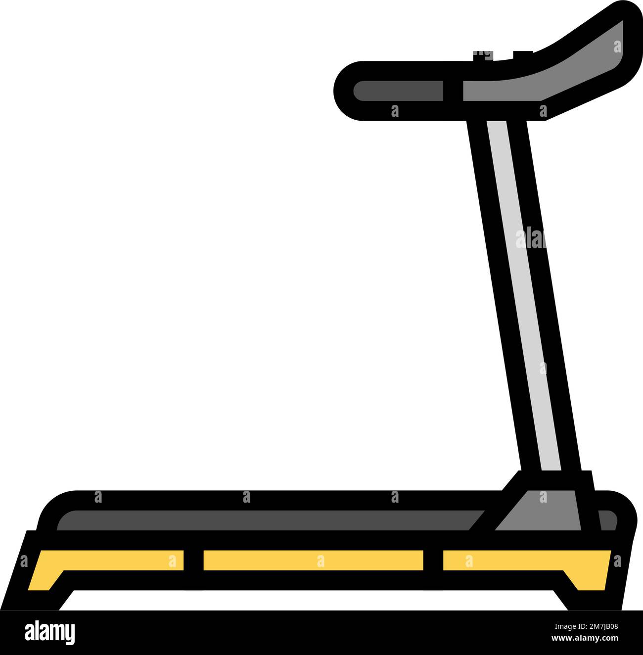 treadmill fitness sport color icon vector illustration Stock Vector ...