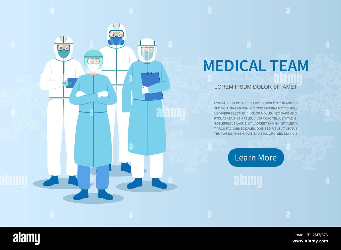Medical Team . Doctor with PPE ( Personal Protective Equipments ) coat ...