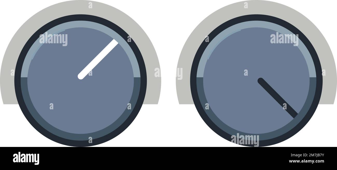Panel elements parts and knobs for control, vector Stock Vector Image & Art - Alamy