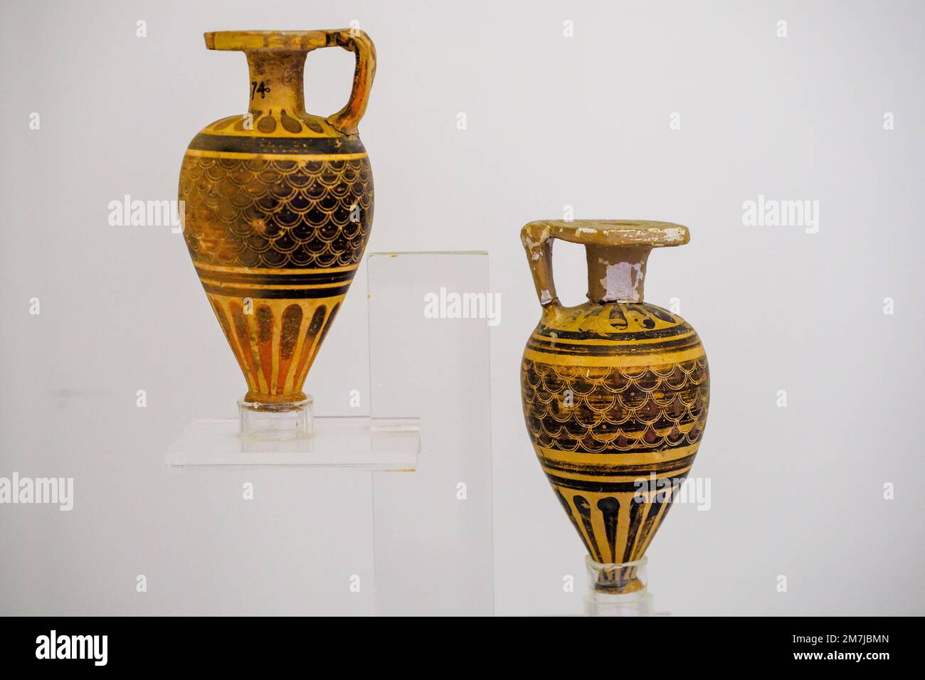 Protocorinthian Aryballoi (small spherical or globular flask) with ...