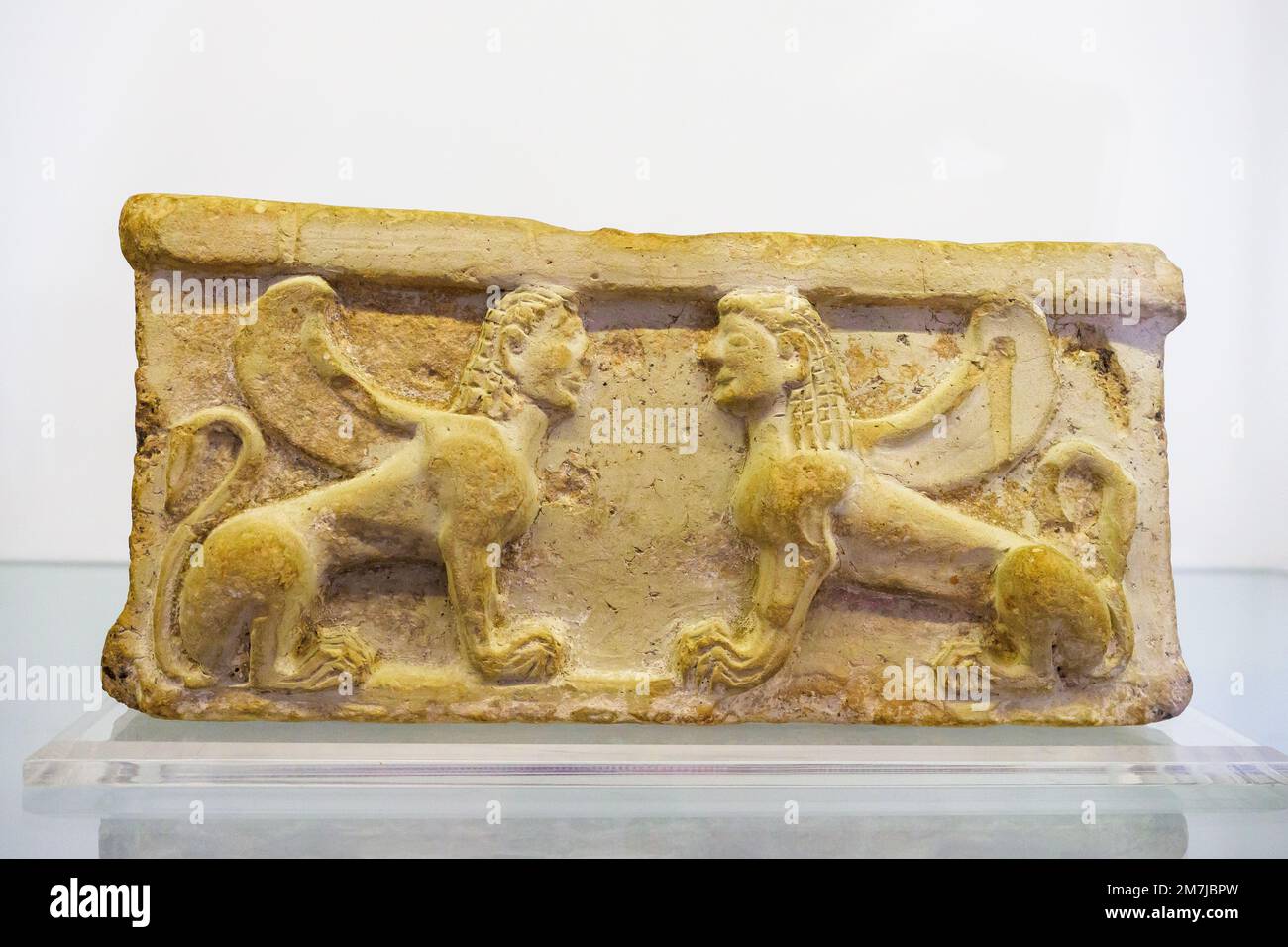 Terracotta altar with facing sphinxes. First half of the 6th century BC ...