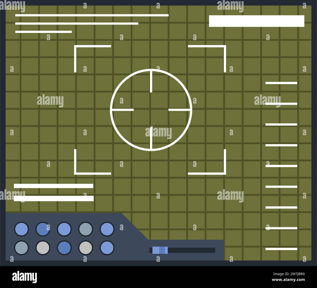 Panel with map and location, screen display vector Stock Vector Image ...