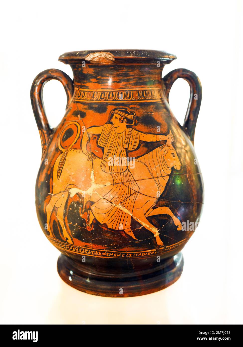 Red-figure pelike depicting Europa on the Bull, attributed to the Geras ...