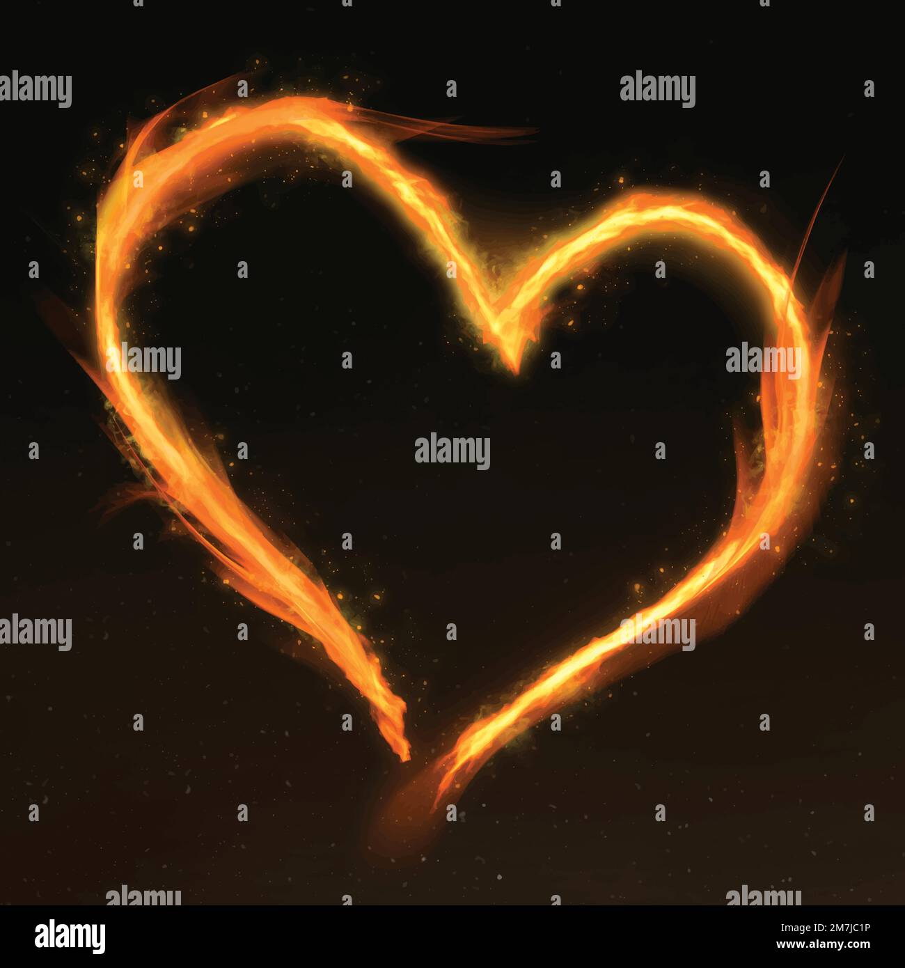 Heart fire Stock Vector Images - Alamy