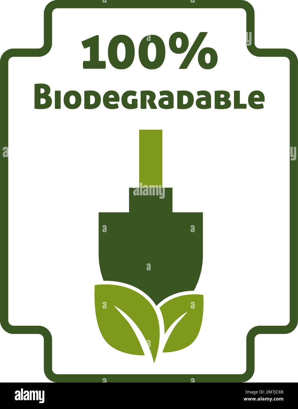 Compostable packaging logo Stock Vector Images - Alamy