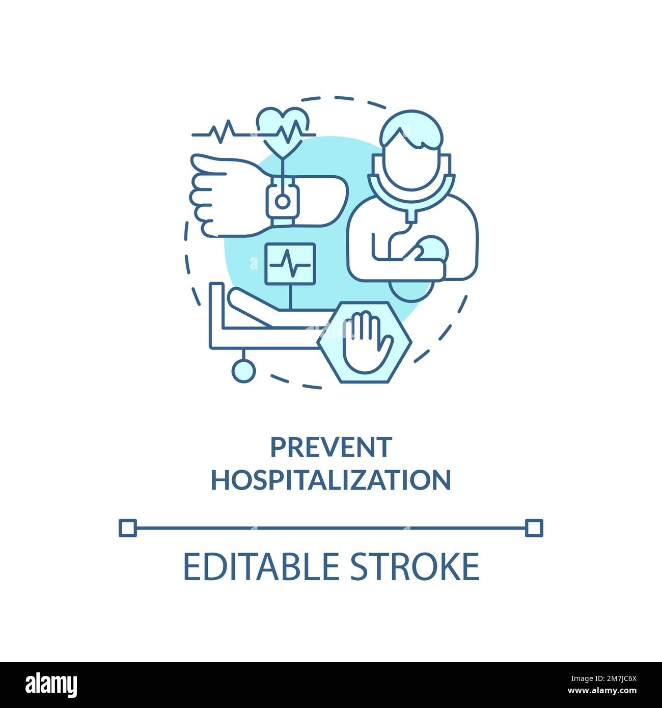 Prevent hospitalization blue concept icon Stock Vector Image & Art - Alamy Prevent hospitalization blue concept icon Stock Vector Image & Art - Alamy