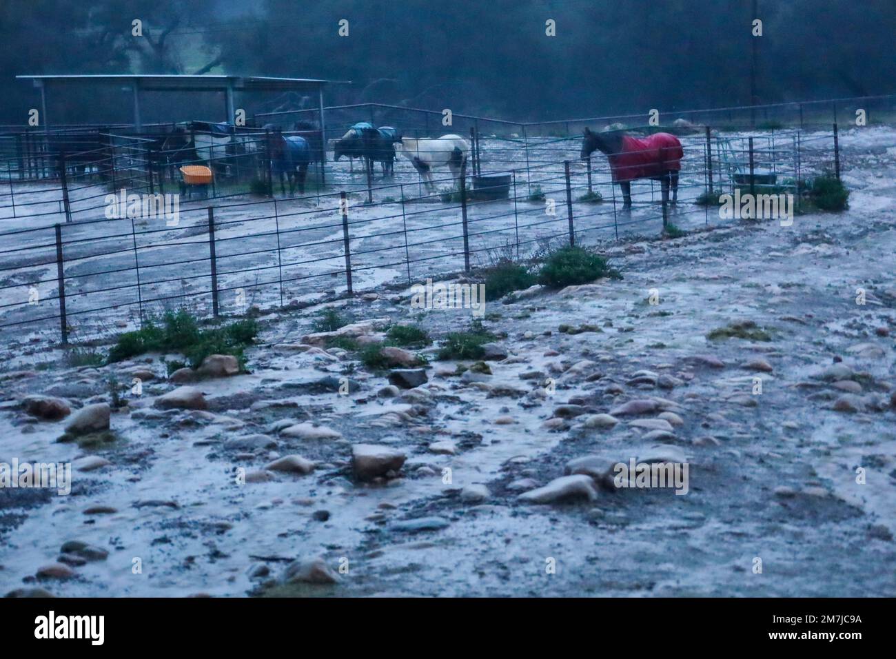 Santa Barbara California U S A 10th Jan 2023 Flash Flooding In Santa Barbara California U S A 10th Jan 2023 Flash Flooding In