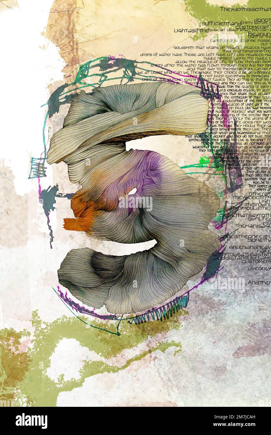 Digital mix of various works from my Line Art made with water color and color pencil or markers ...