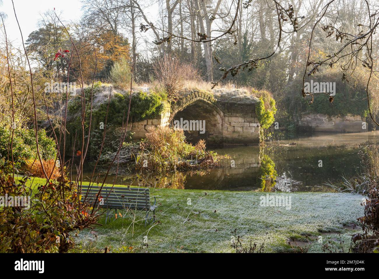 The Old Castle Bridge in the private gardens in Mill Street adjoining ...