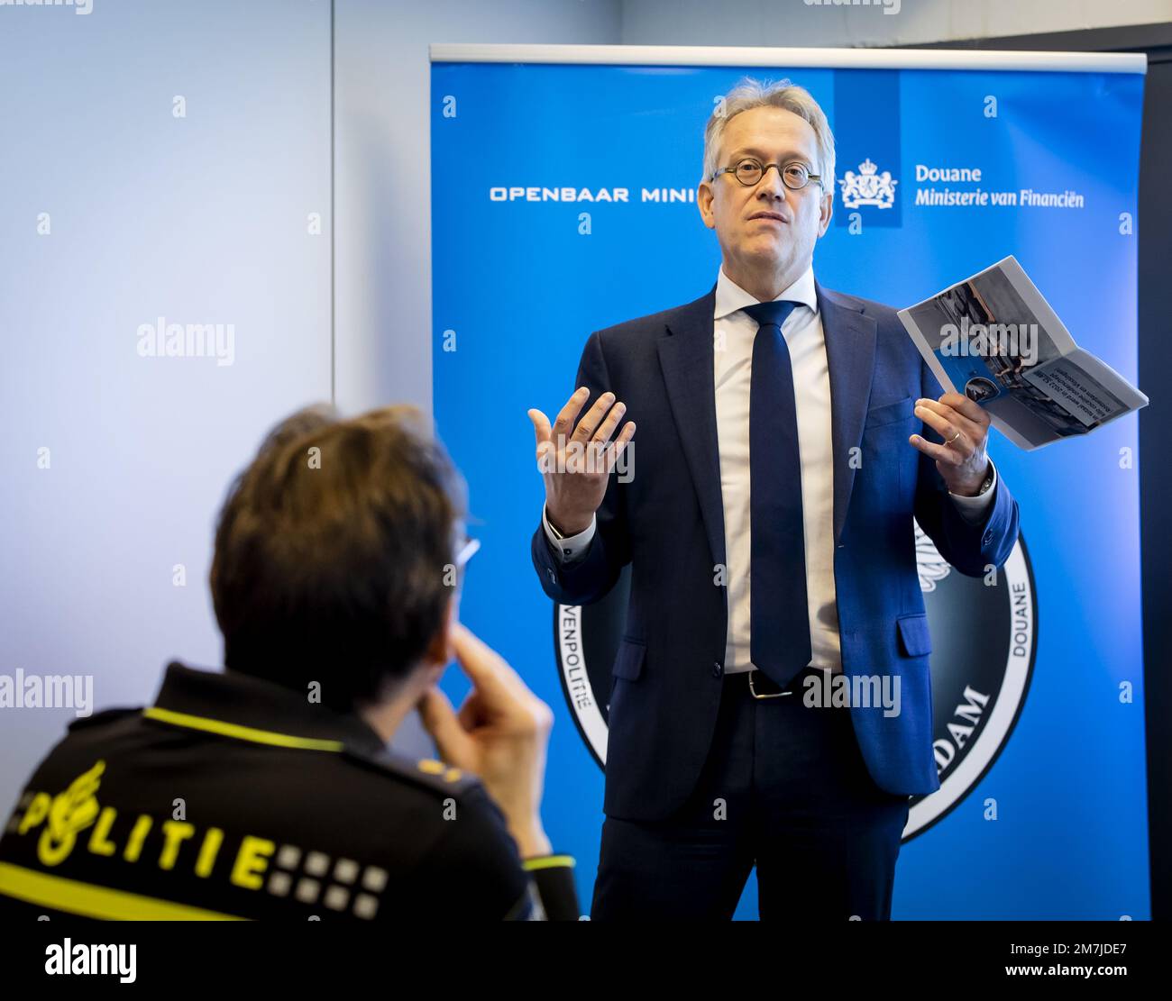ROTTERDAM - Chief Public Prosecutor Hugo Hillenaar explains the annual ...