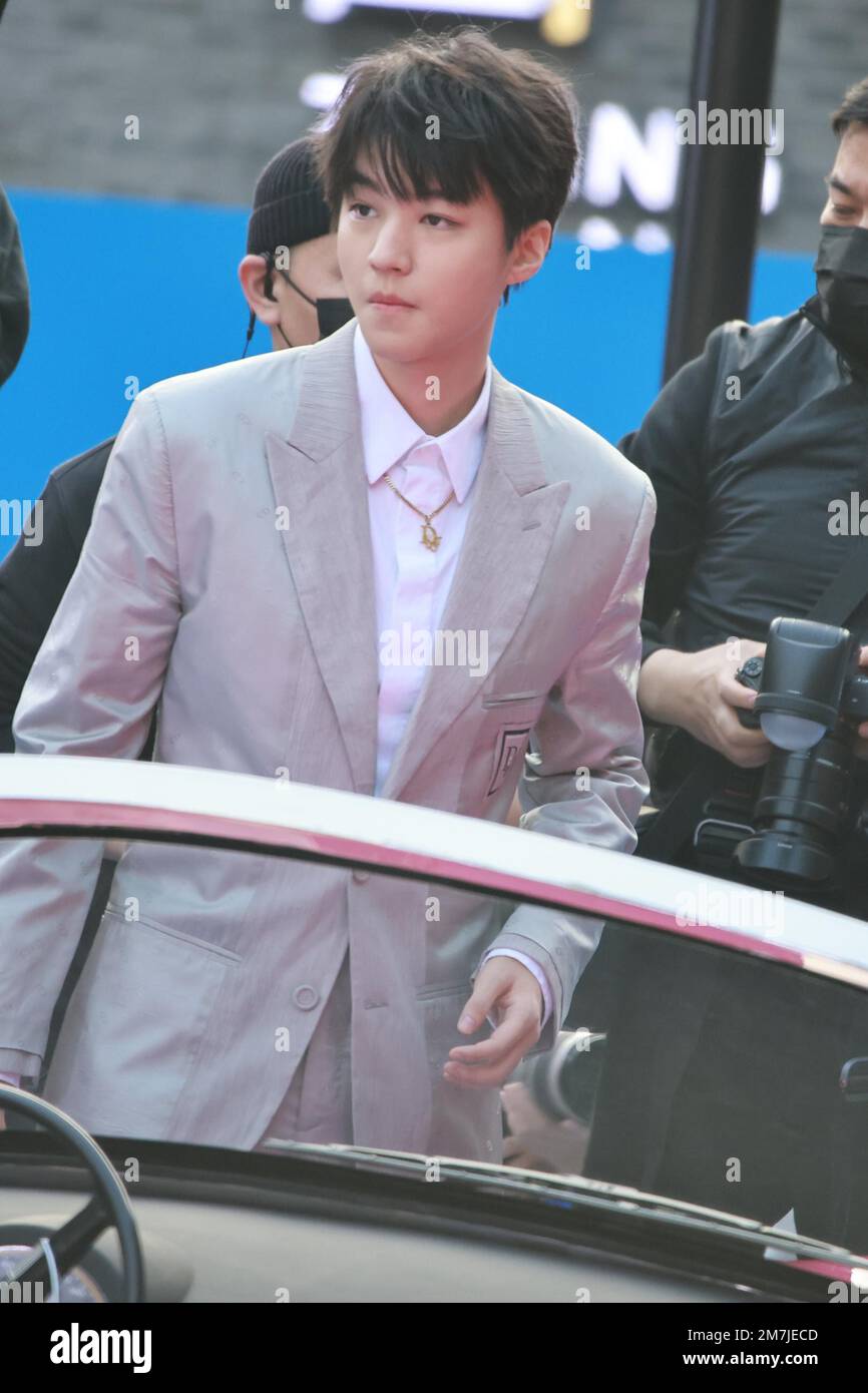 Chinese singer and actor Wang Junkai attended the Dior x ERL activity ...