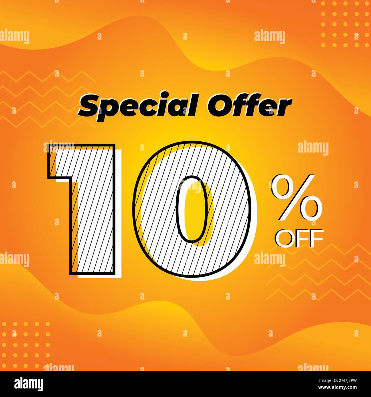 10% off. Design Template for Special Offer Marketing. 10% Promotional ...