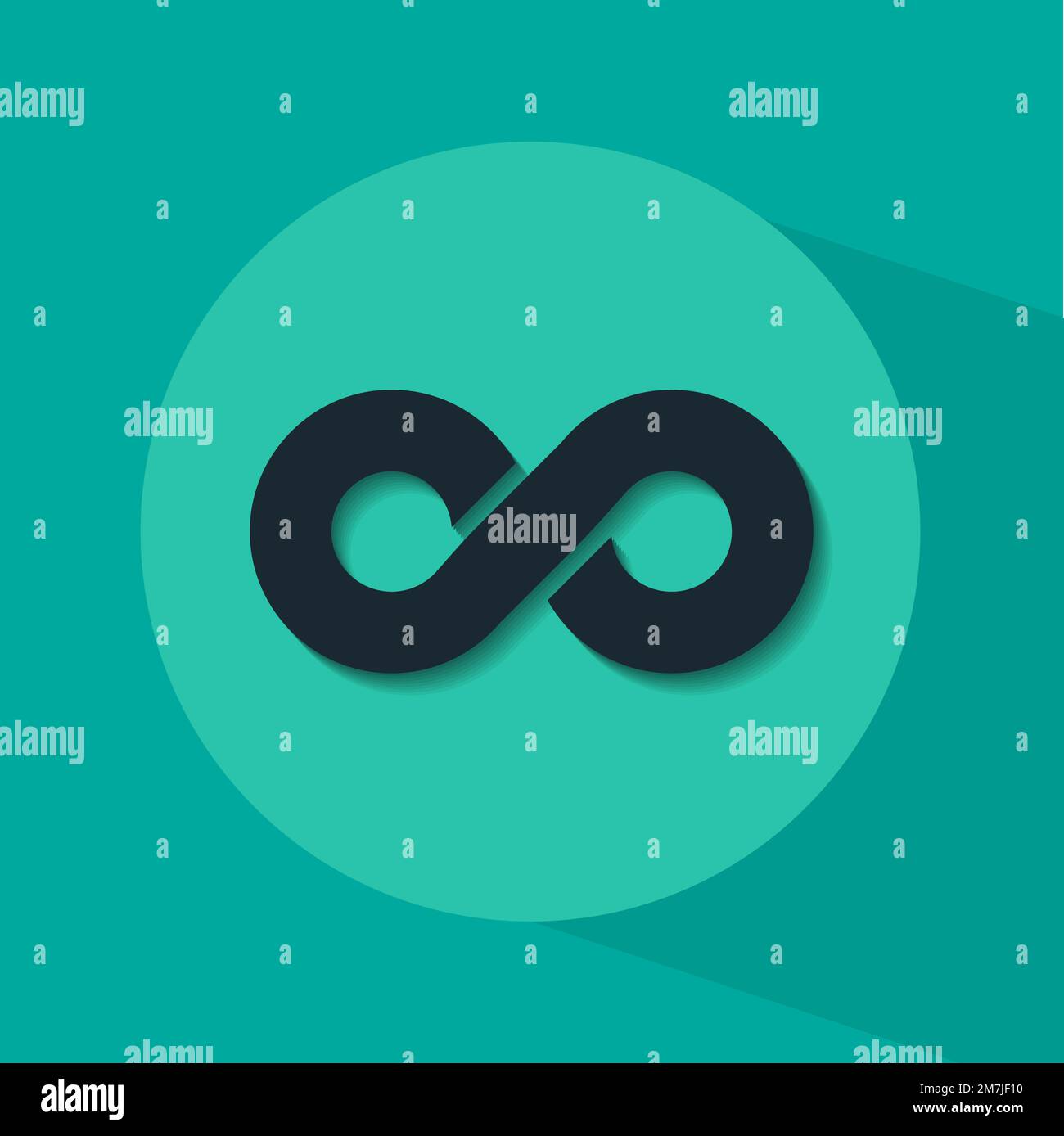 Infinity symbol isolated on background. Vector illustration. Eps 10 ...
