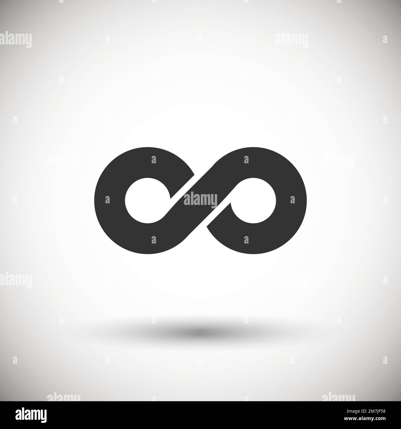 Infinity symbol isolated on background. Vector illustration. Eps 10 ...