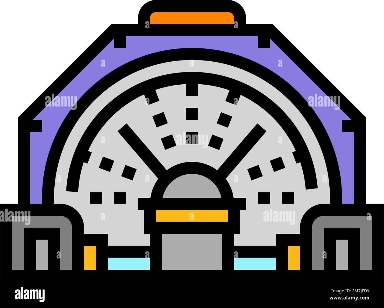 concentrator steel production color icon vector illustration Stock ...
