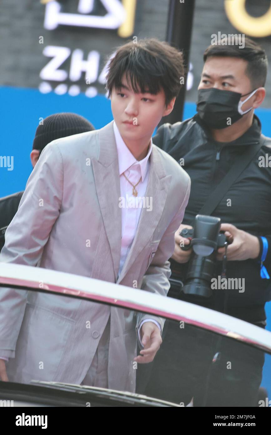 Chinese singer and actor Wang Junkai attended the Dior x ERL activity ...