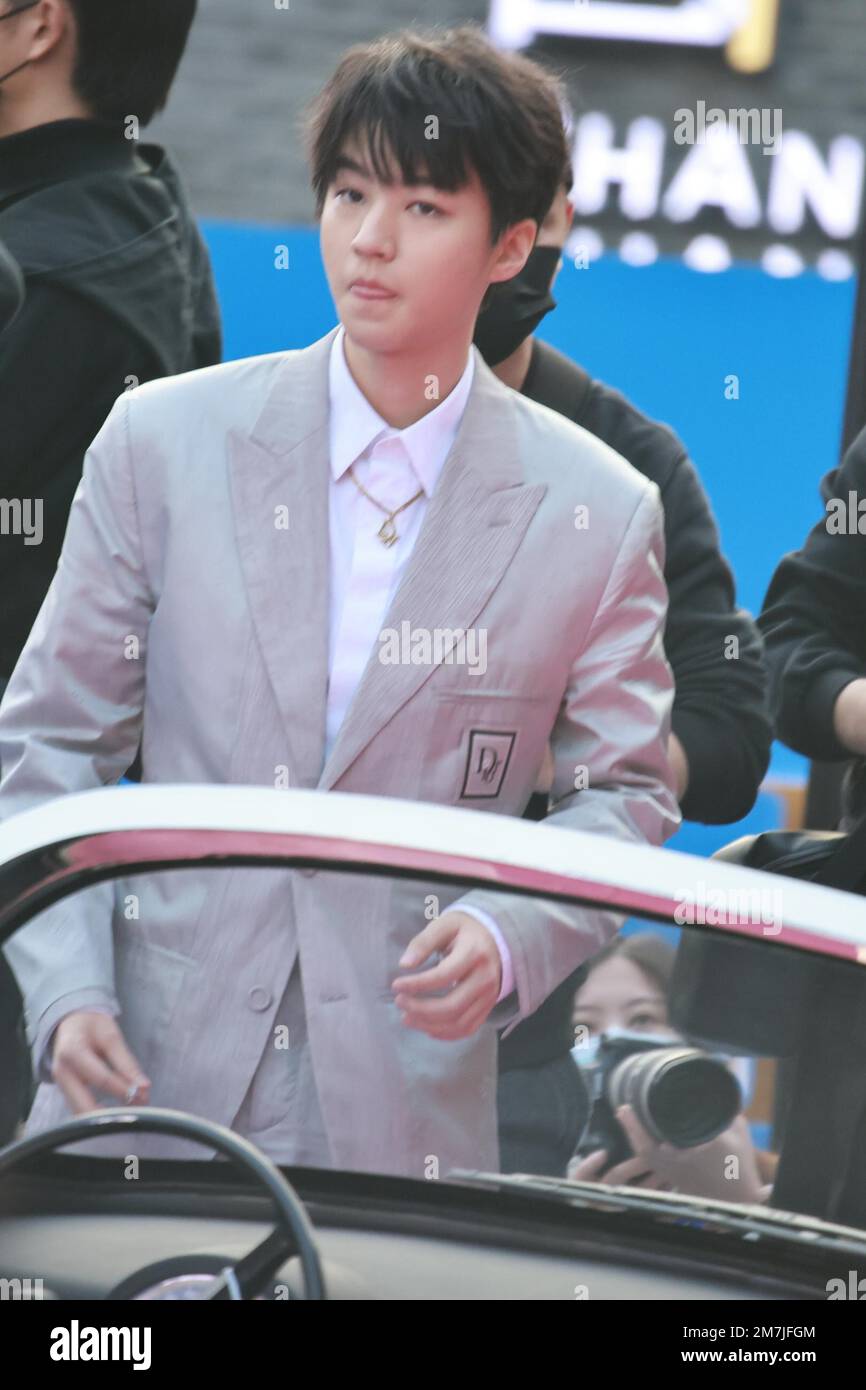 Chinese singer and actor Wang Junkai attended the Dior x ERL activity ...