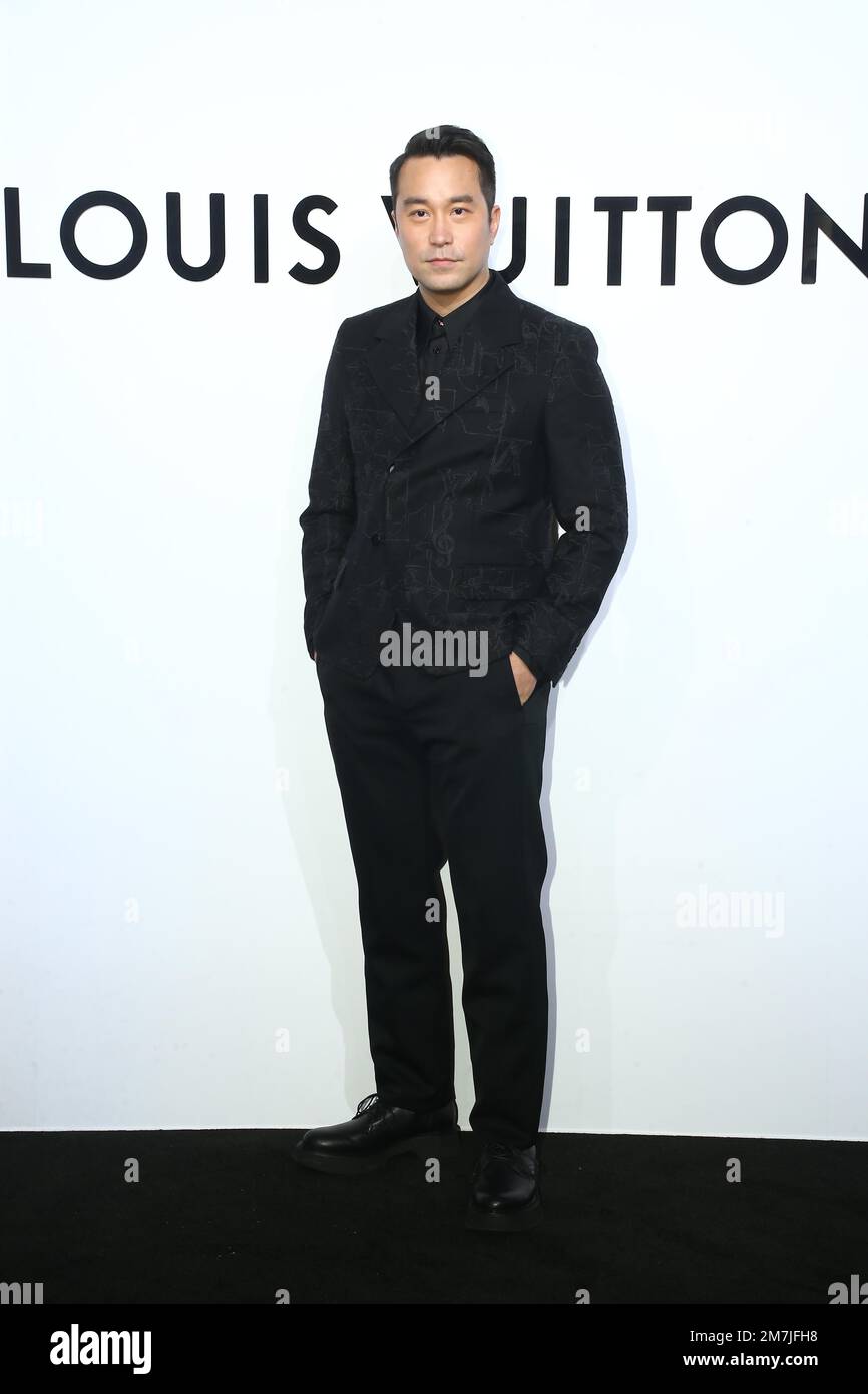 Taiwanese actor Joseph Chang attended the Louis Vuitton activity in ...