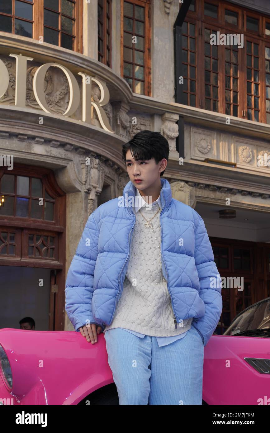 Chinese actor and model Rong Zishan attended the DIOR x ERL activity in Shanghai, China, 6 ...