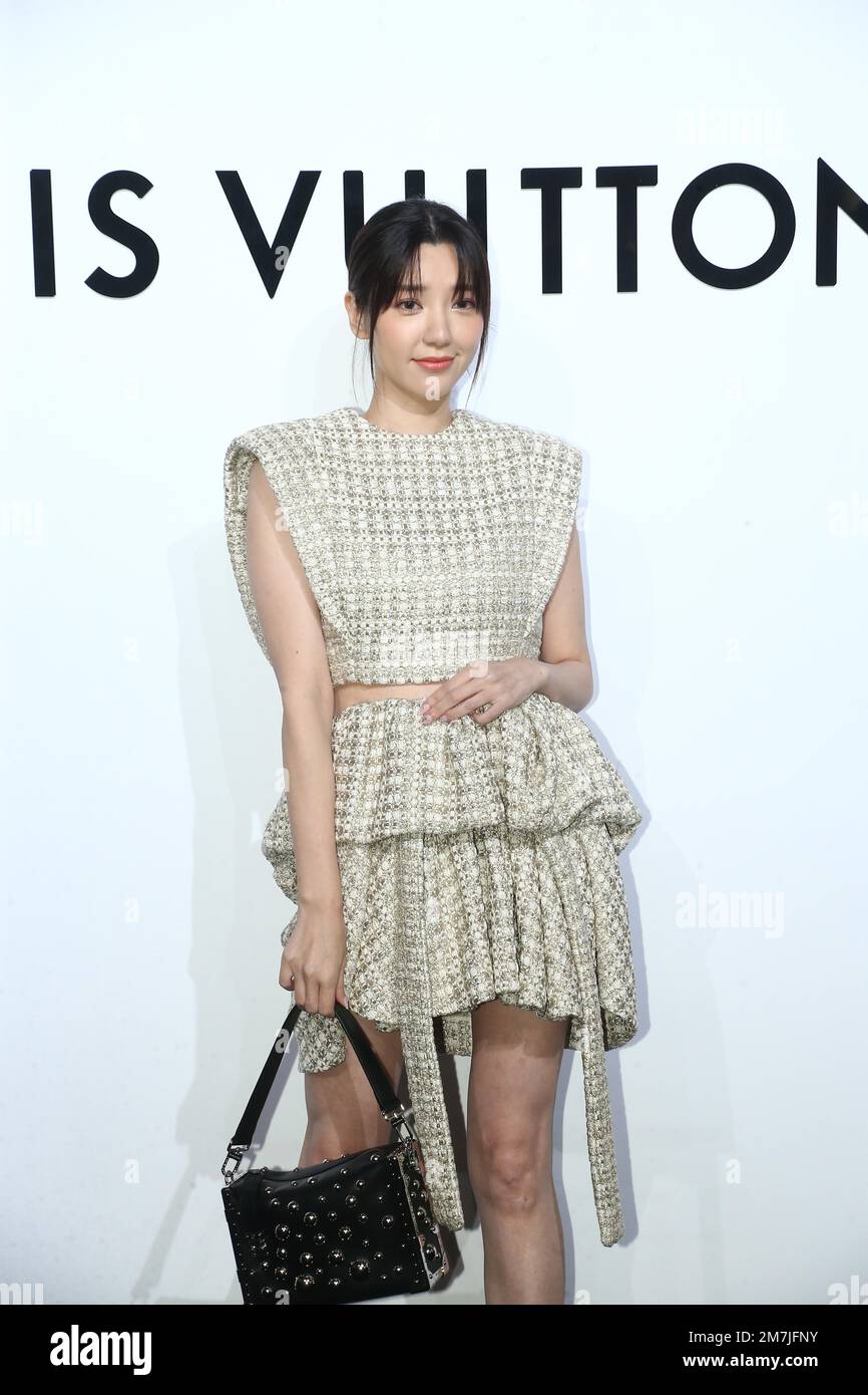 Taiwanese actress, singer, model Puff Kuo attended the Louis Vuitton ...