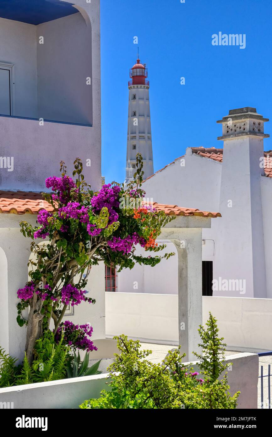 Cabo de Santa Maria Lighthouse, Culatra Island, Farol village, Olhao ...