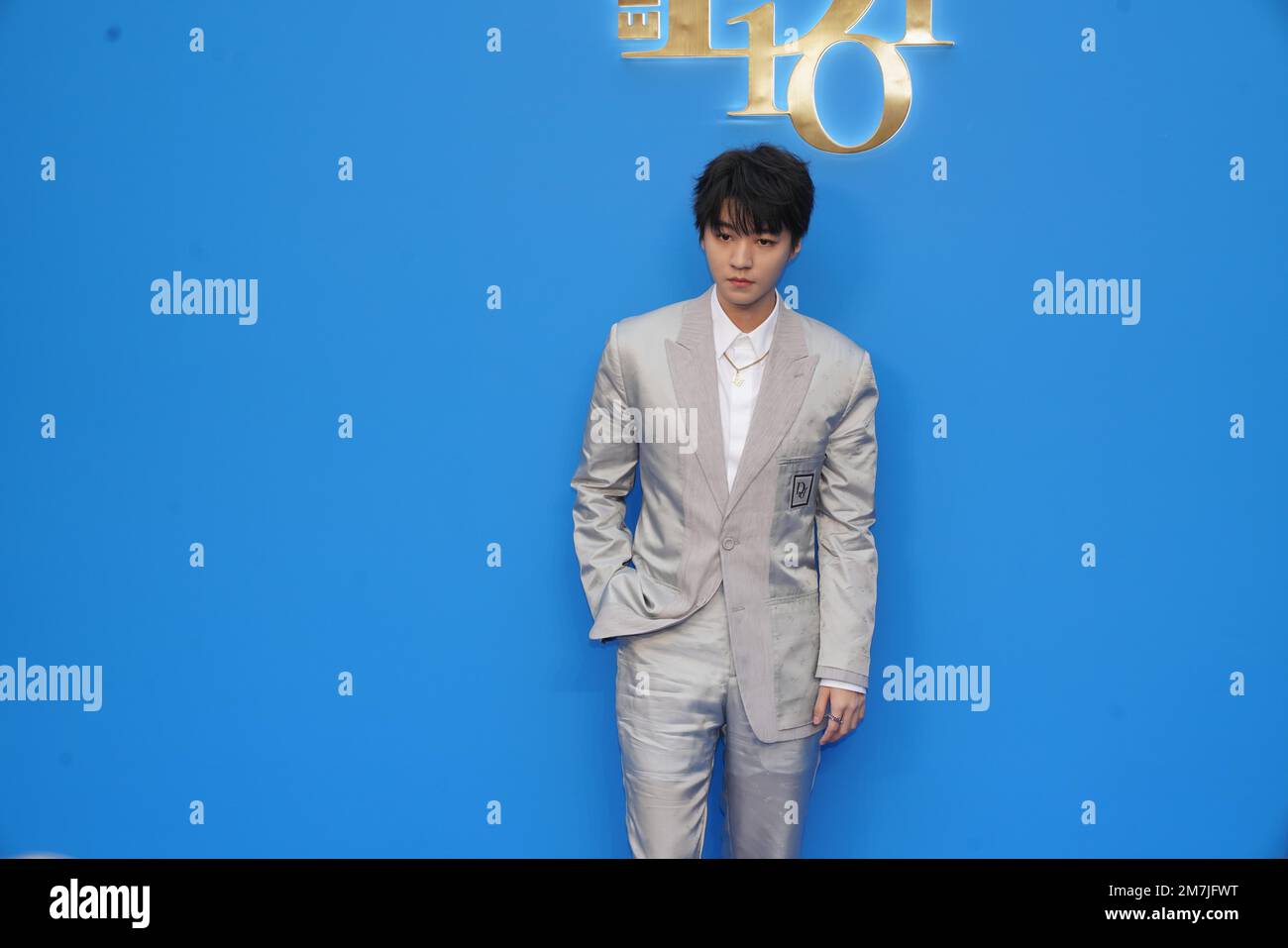 Chinese singer and actor Wang Junkai attended the Dior x ERL activity ...