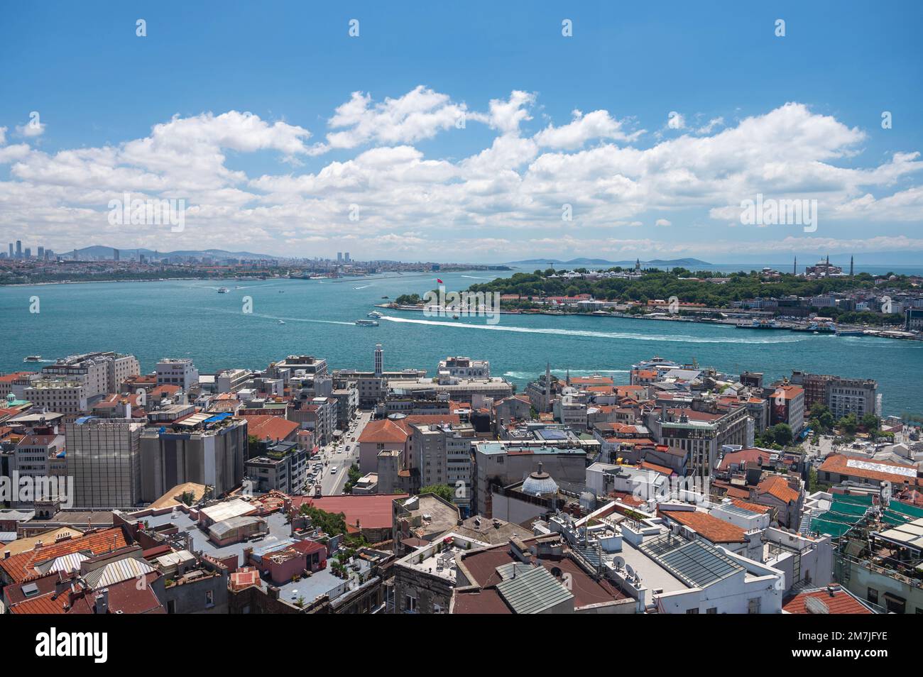 Istanbul city center tower view hi-res stock photography and images - Alamy