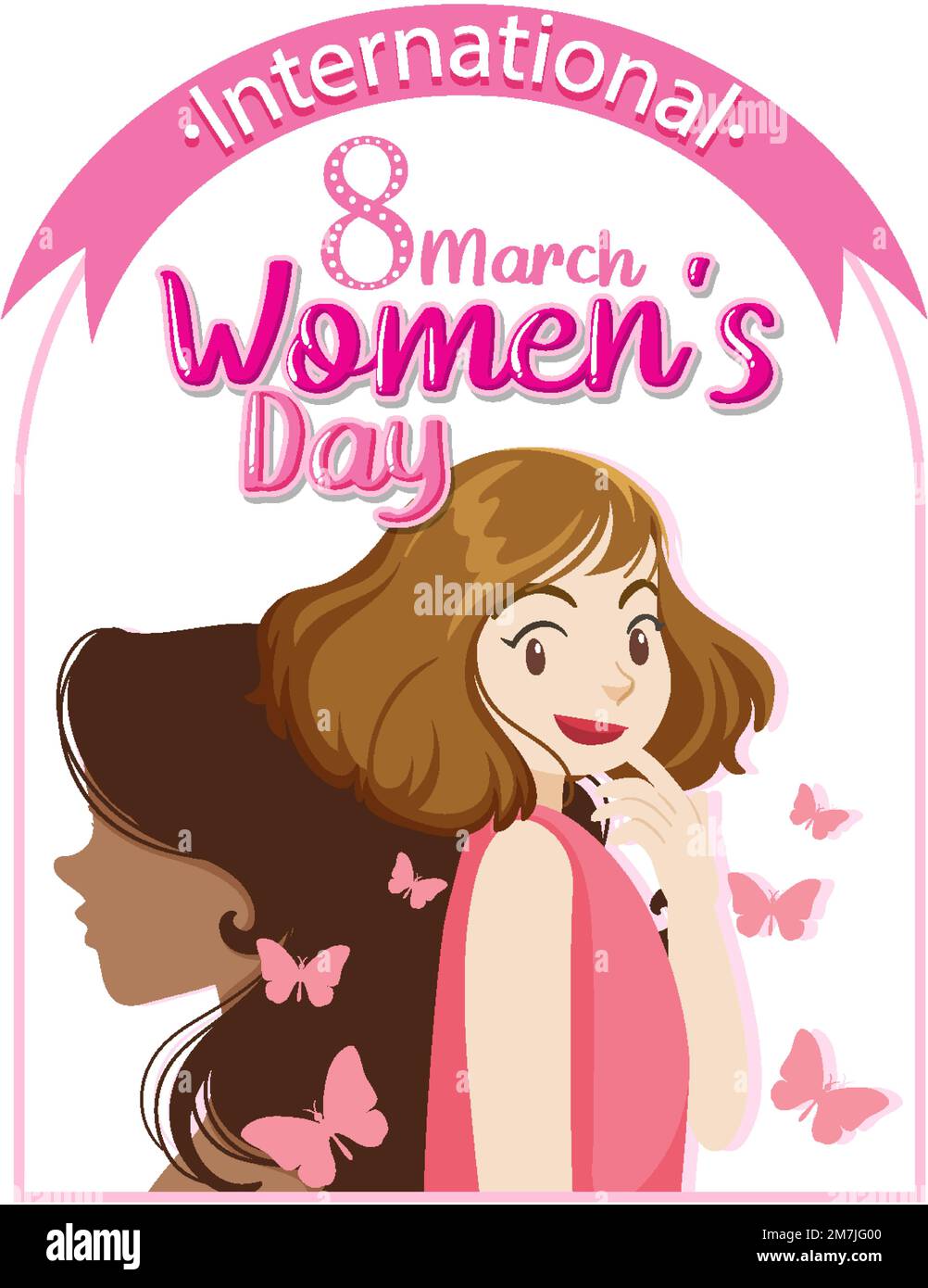 International women day logo illustration Stock Vector Image & Art - Alamy