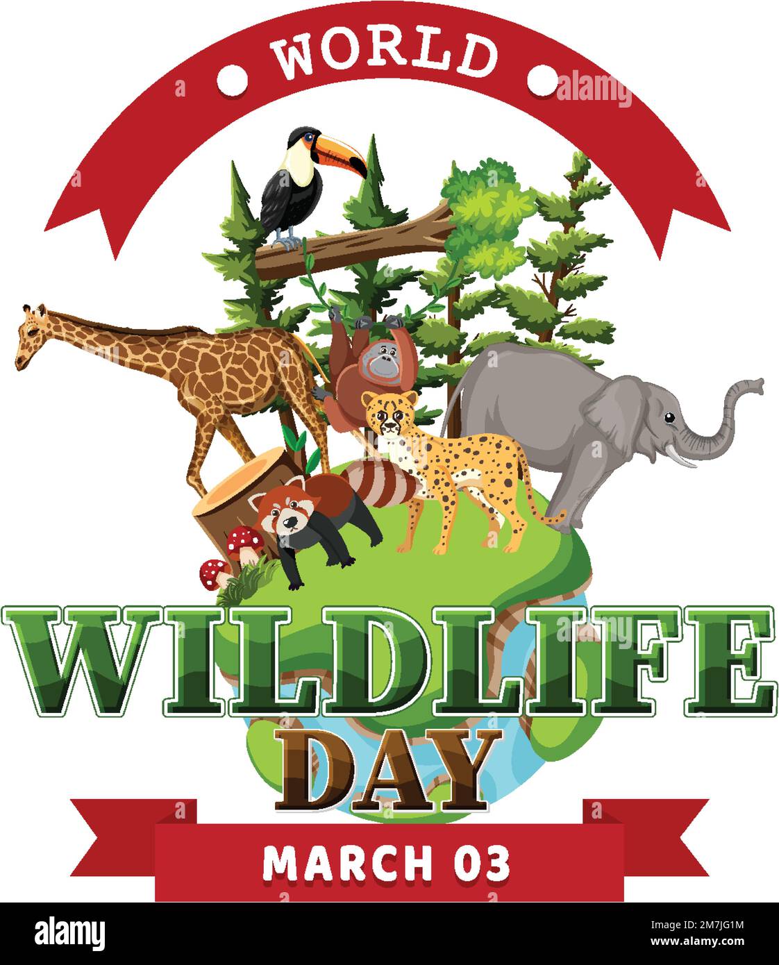 World wildlife day logo illustration Stock Vector Image & Art - Alamy