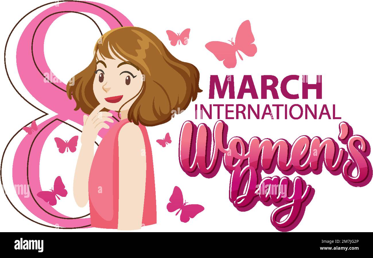 International women day logo illustration Stock Vector Image & Art - Alamy