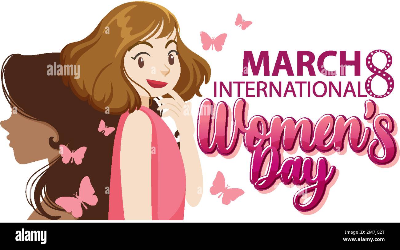 International women day logo illustration Stock Vector Image & Art - Alamy