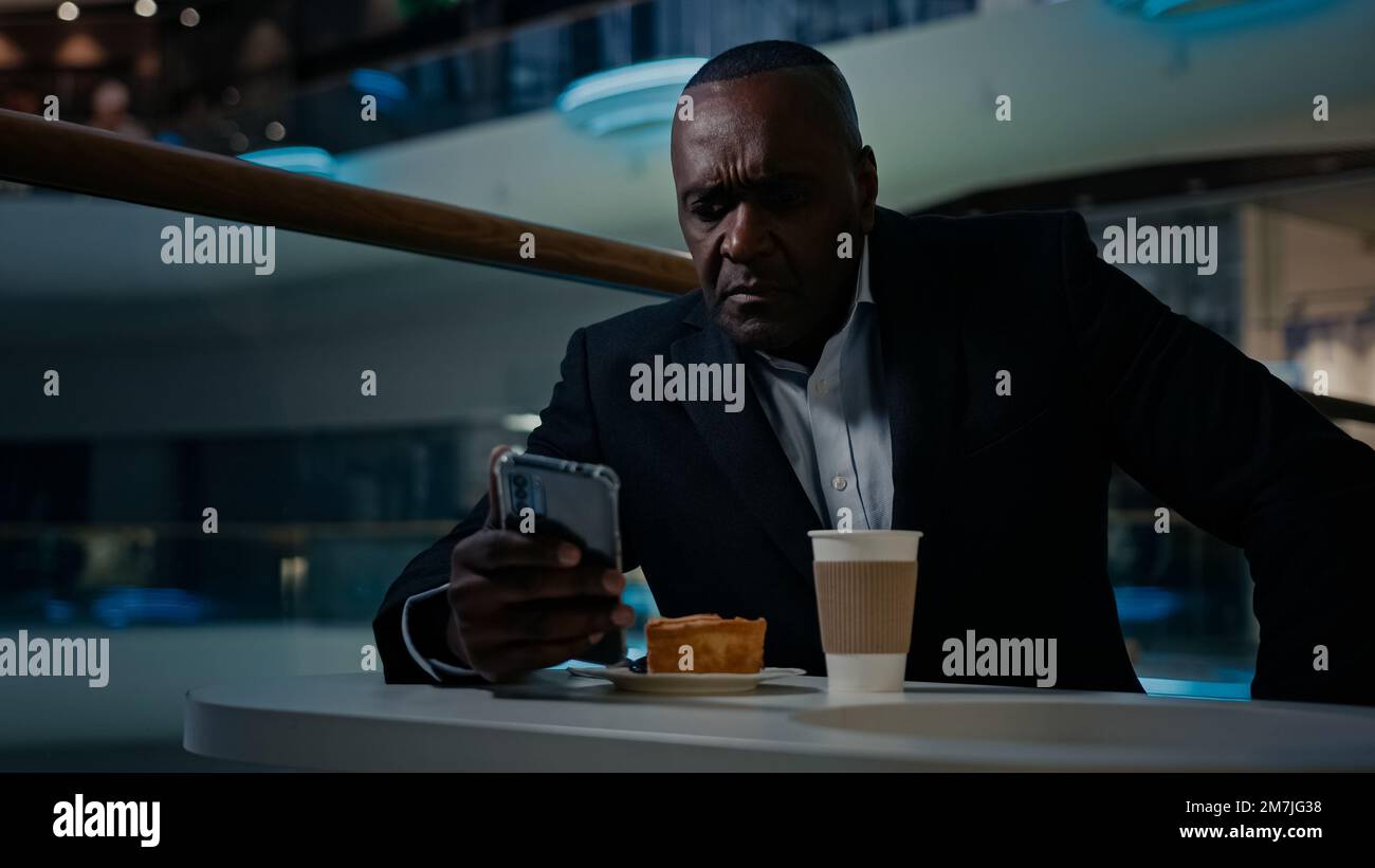 African American adult middle-aged ethnic man worker businessman ...