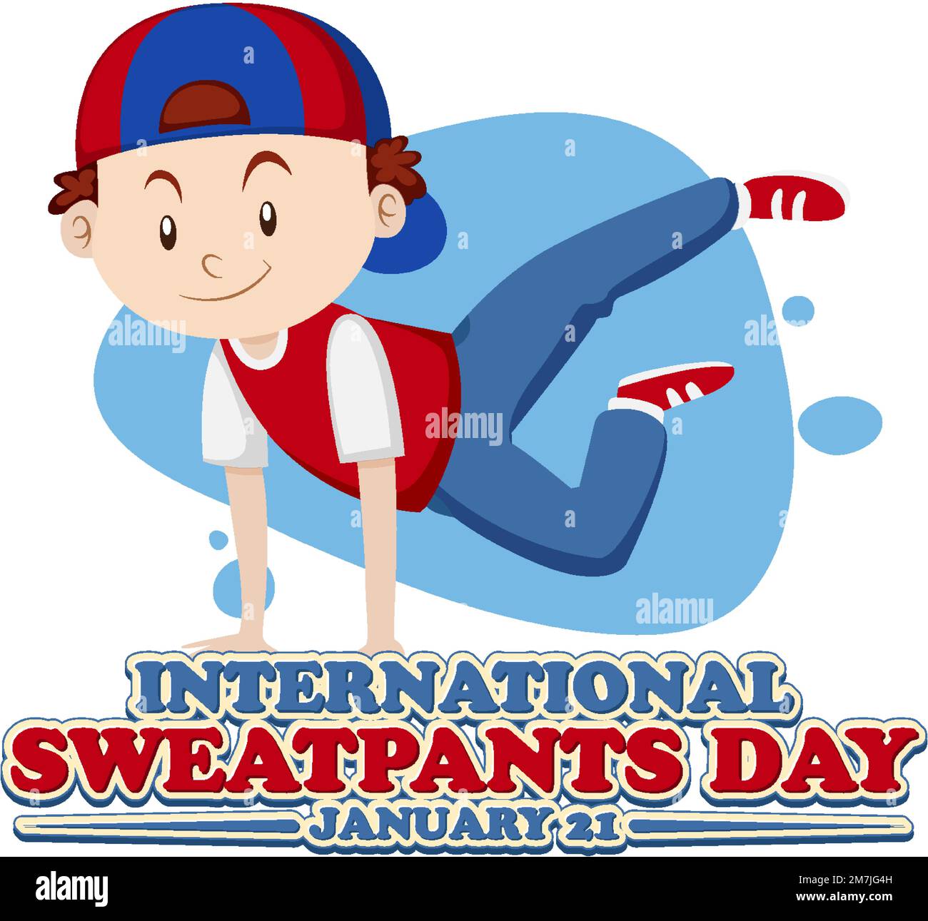 International Sweatpants Day Banner Design illustration Stock Vector ...