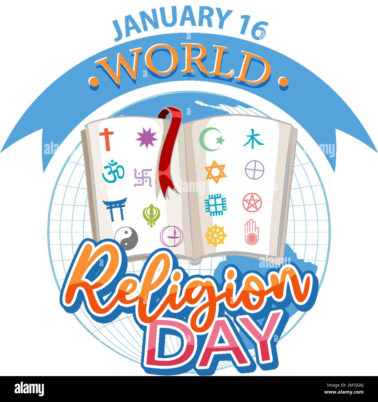 World religion day banner design illustration Stock Vector Image & Art ...
