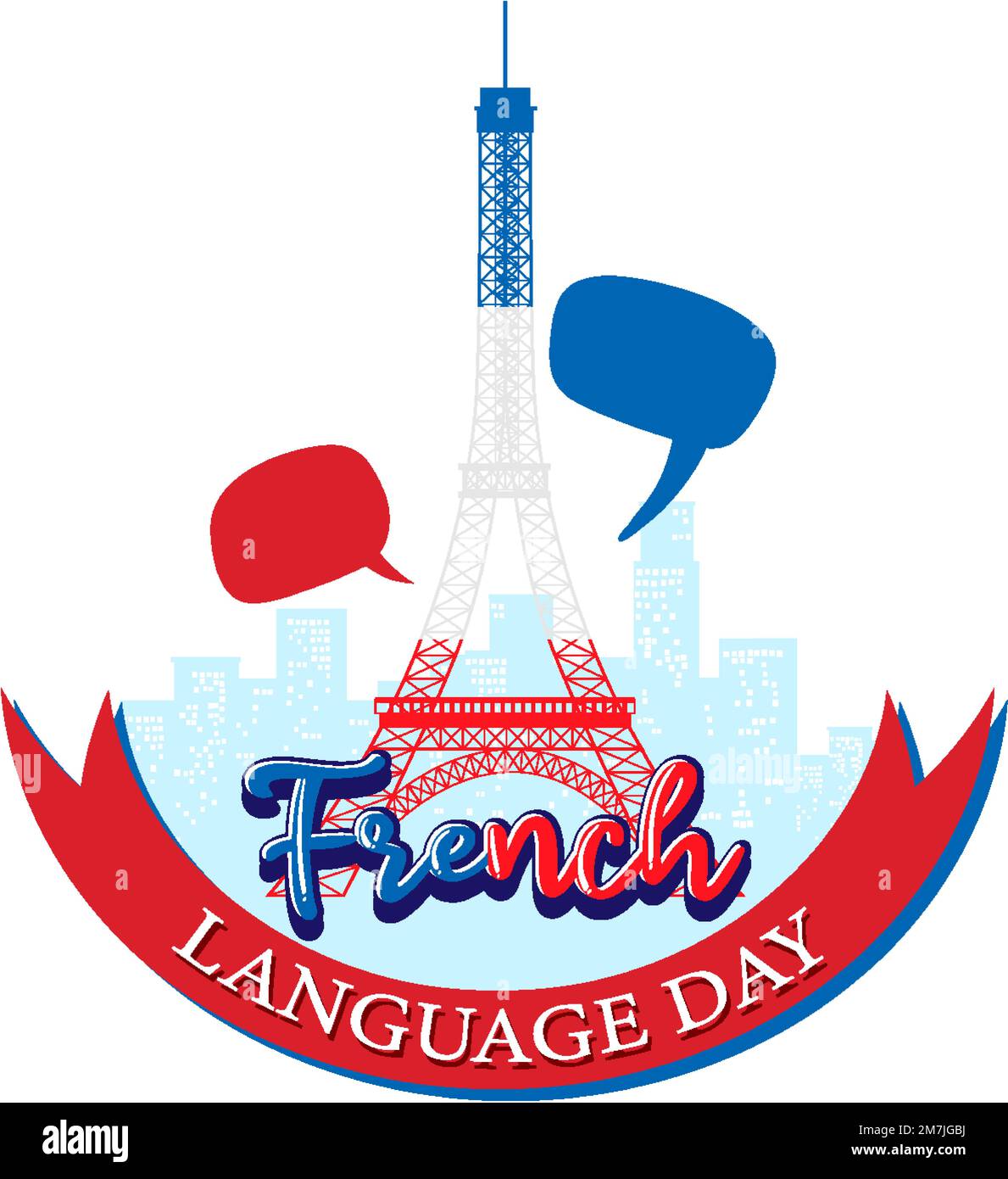 March French Language day illustration Stock Vector Image & Art - Alamy
