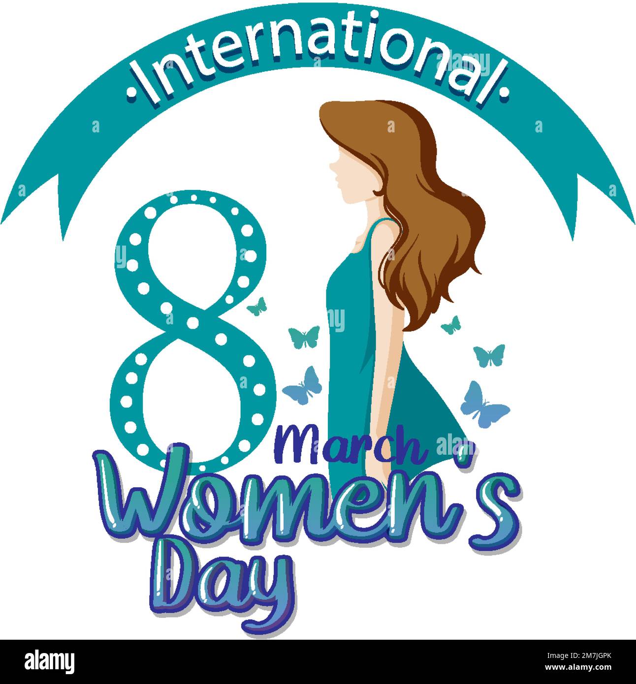 International women day logo illustration Stock Vector Image & Art - Alamy