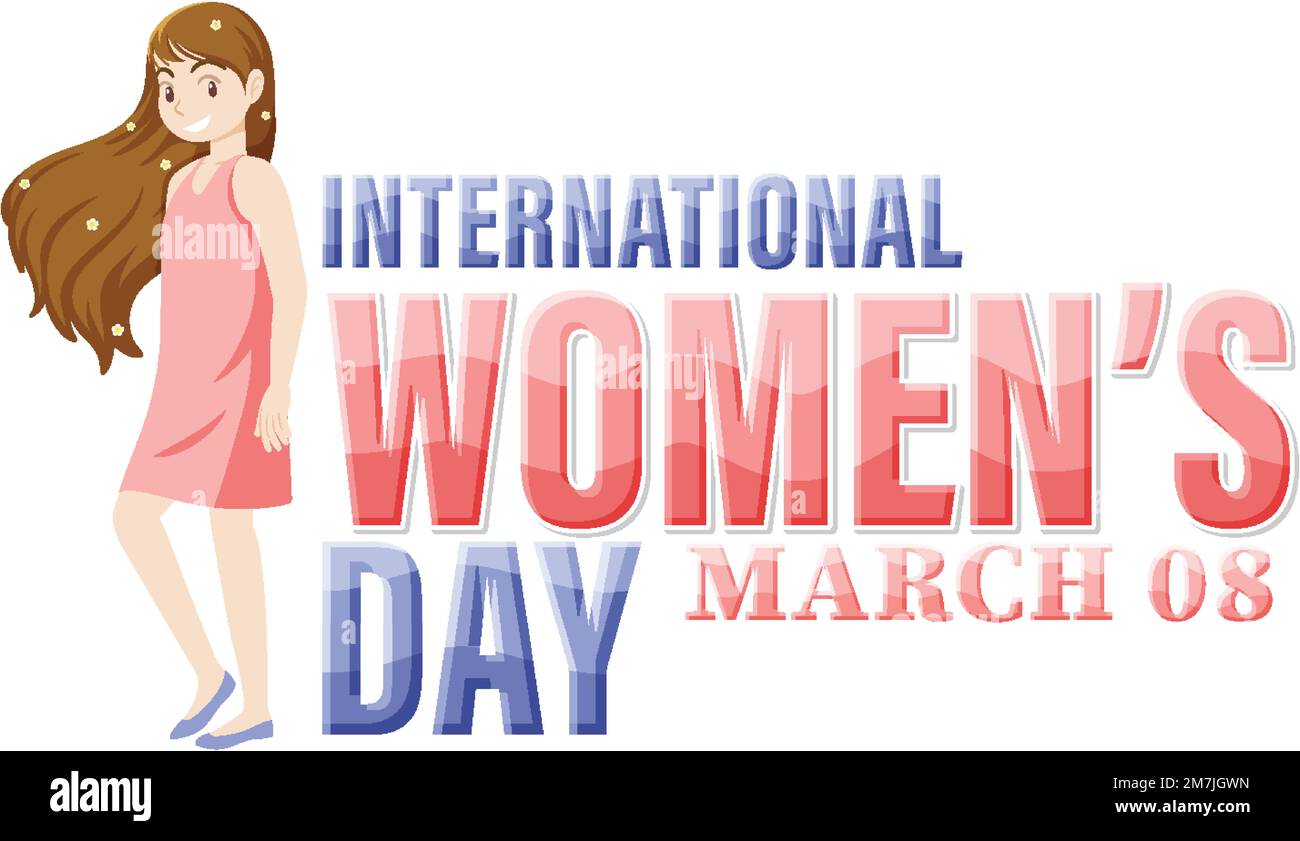 International women day logo illustration Stock Vector Image & Art - Alamy