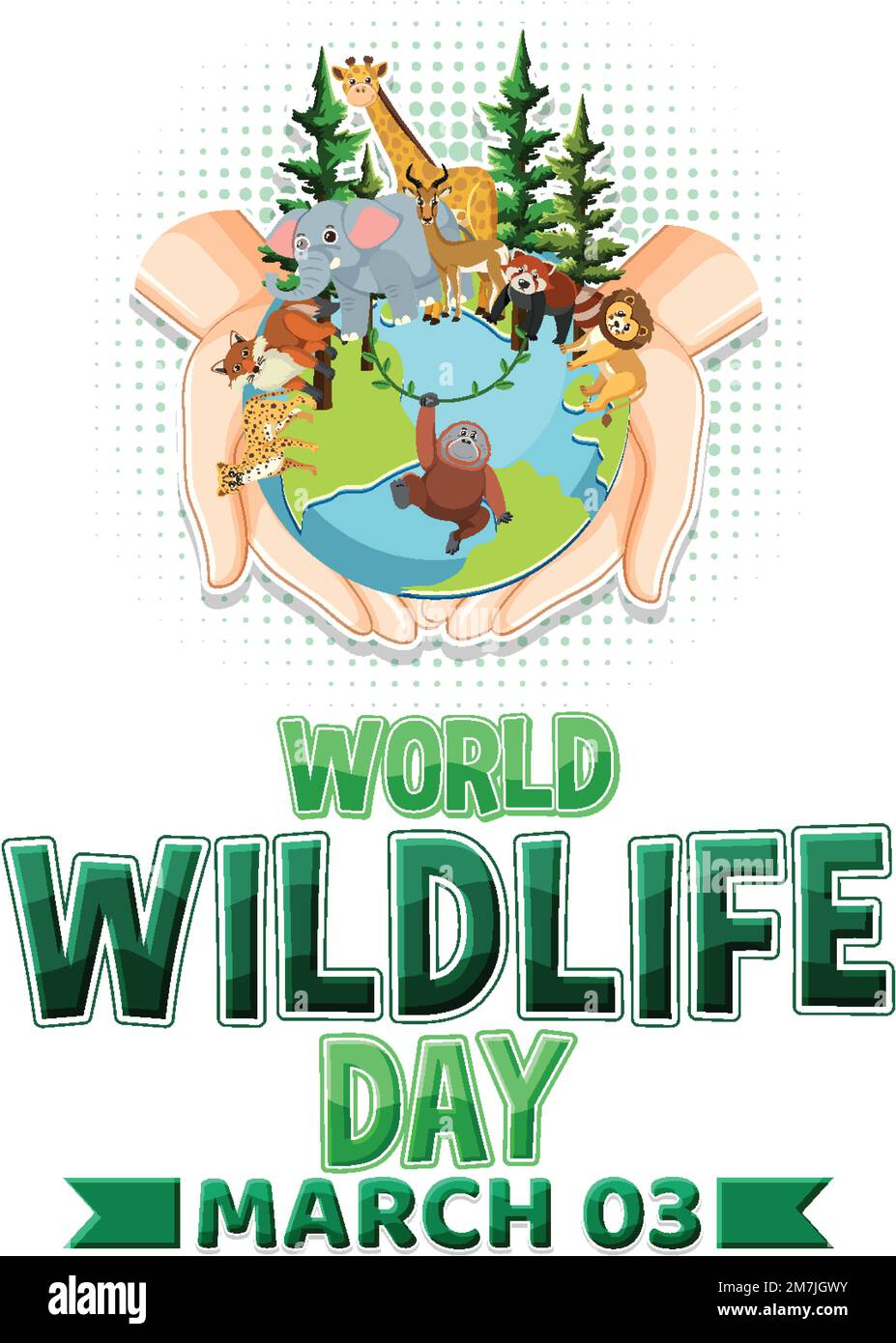 World wildlife day logo illustration Stock Vector Image & Art - Alamy