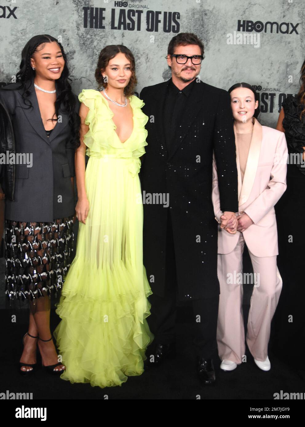 Los Angeles, California, USA 9th January 2023 (L-R) Actress Storm Reid, Actress Nico Parker ...