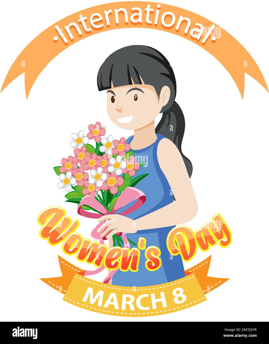International women day logo illustration Stock Vector Image & Art - Alamy