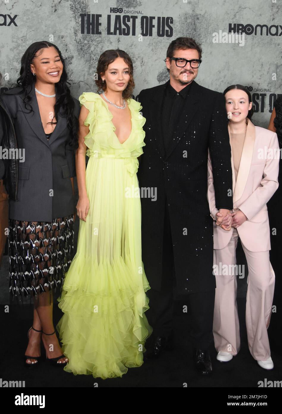 Los Angeles, California, USA 9th January 2023 (L-R) Actress Storm Reid, Actress Nico Parker ...