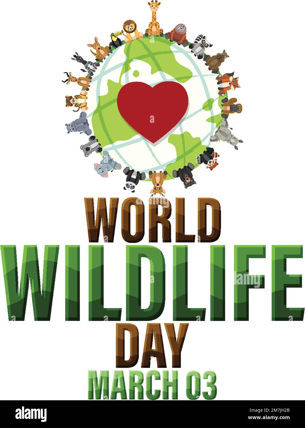 World wildlife day logo illustration Stock Vector Image & Art - Alamy