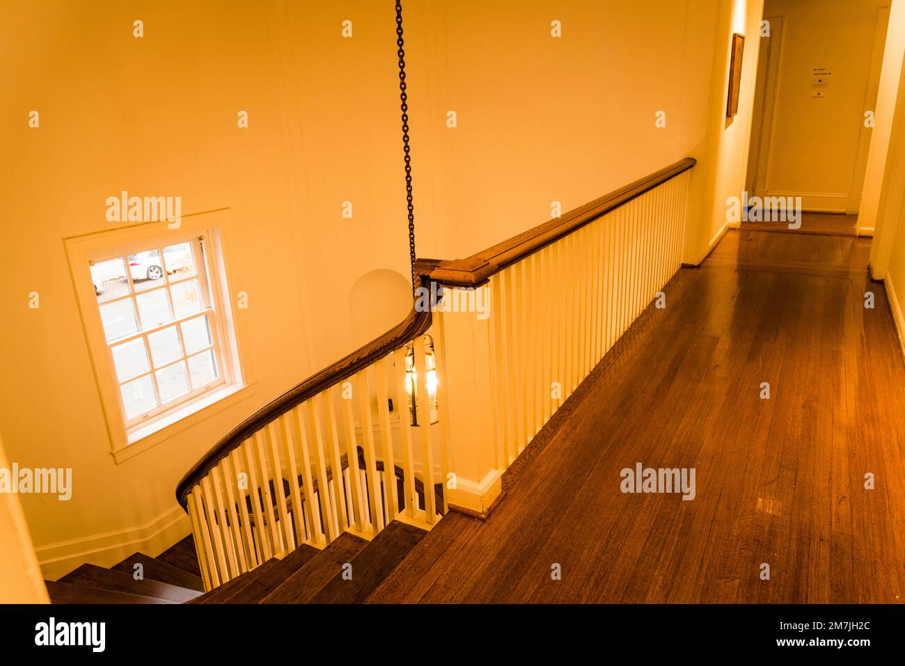 Staircase in the Art Museum of the Americas, the first art museum in ...