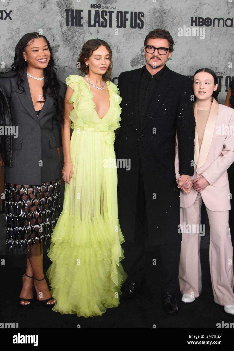 Los Angeles, California, USA 9th January 2023 (L-R) Actress Storm Reid, Actress Nico Parker ...