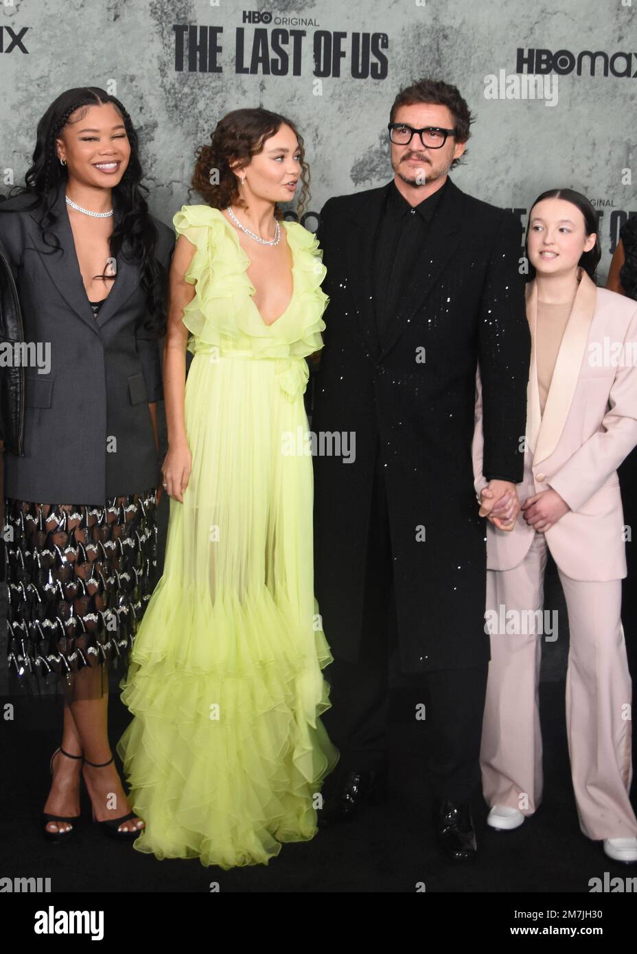 Los Angeles, California, USA 9th January 2023 (L-R) Actress Storm Reid, Actress Nico Parker ...