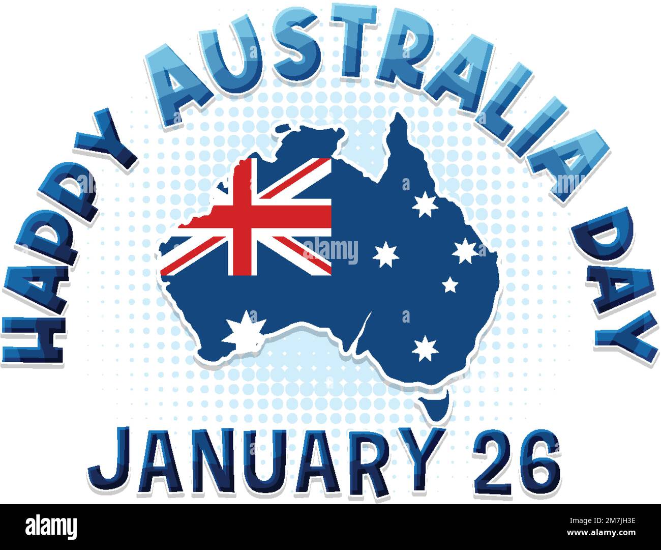 Happy Australia day banner design illustration Stock Vector Image & Art ...