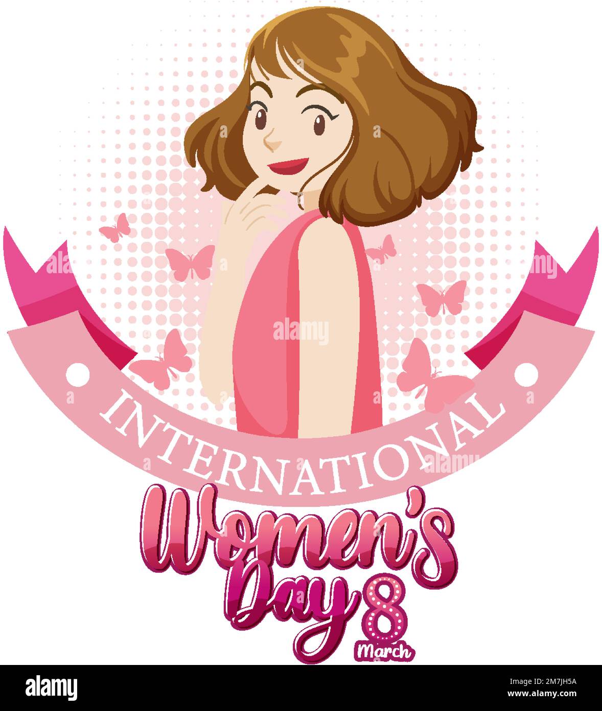 International women day logo illustration Stock Vector Image & Art - Alamy
