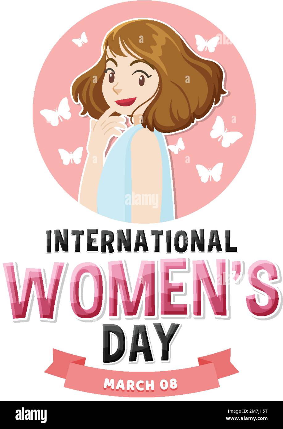 International women day logo illustration Stock Vector Image & Art - Alamy
